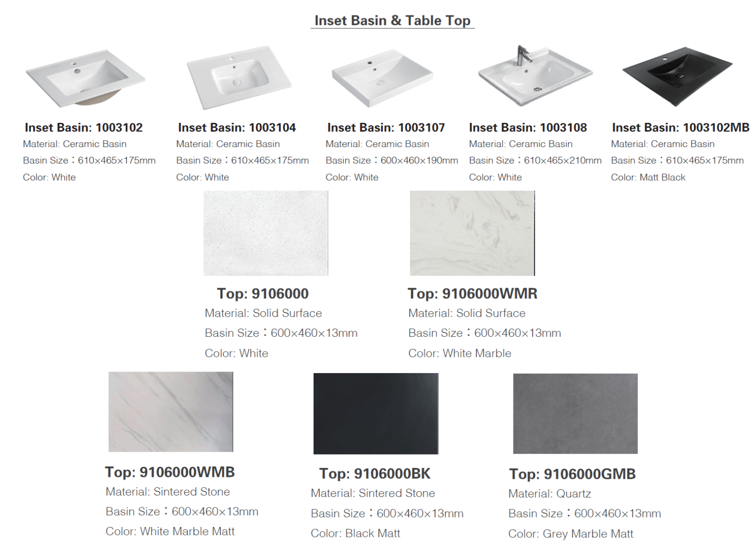 DUSCHE **NEW DESIGN** 600mm PVC VANITY CABINET C/W CERAMIC INSERT BASIN ...